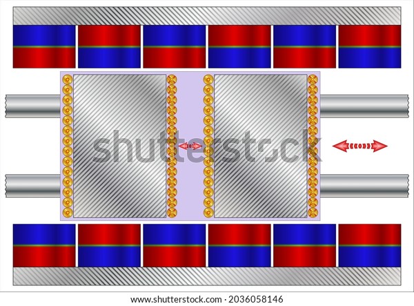 Linear Motors Electromagnetic Direct Drives: เวกเตอร์สต็อก (ปลอดค่า ...