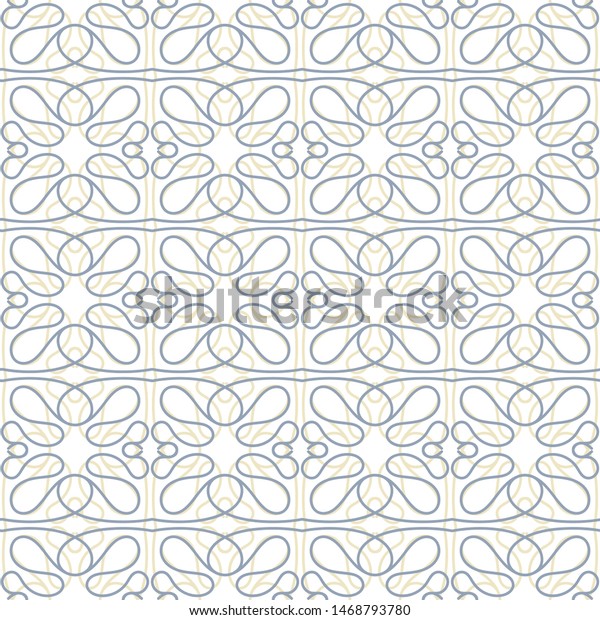 Linear Pattern Grid Motif Curve Universal Stock Vector (Royalty Free ...
