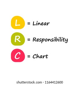 Linear Responsibility Chart Lrc Conceptual Business Stock Vector ...