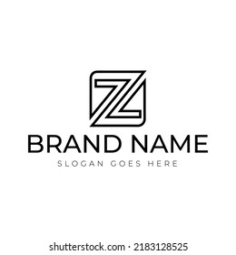 Linear Vector Logo Letter Z Logo Stock Vector (Royalty Free) 2183128525 ...