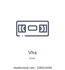 Linear Vhs Icon Cinema Outline Collection Stock Vector (Royalty Free ...