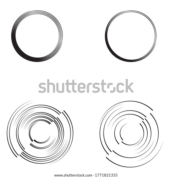 Lines Circle Form Comic Books Explosion Stock Vector (Royalty Free ...