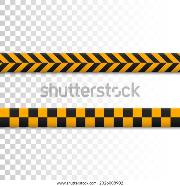Lines Insulation Warning Tapes Signs Danger Stock Vector (Royalty Free ...