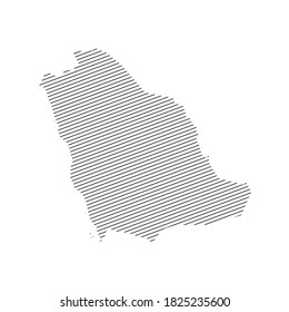 Saudi Arabia Map Pattern Black Slanted Stock Vector (Royalty Free ...
