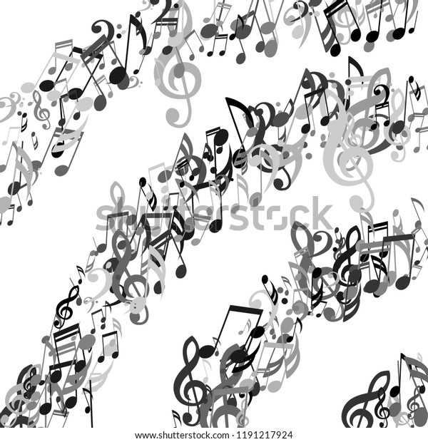 Lines Musical Notes Trendy Background Notes: vetor stock (livre de ...