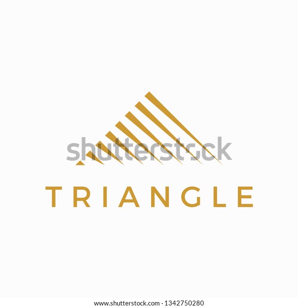Lines Triangle Logo Inspiration Stock Vector (Royalty Free) 1342750280 ...