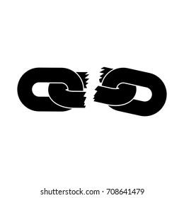 Link Break Icon Broken Connection Break Stock Vector (Royalty Free ...