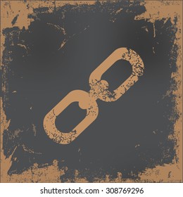 Link Design On Old Paper Backgroundvector Stock Vector (Royalty Free ...