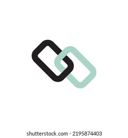 Link Icon Blackchain Symbolvector Illustration Stock Vector (Royalty ...