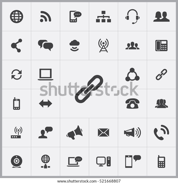 Link Icon Communication Icons Universal Set Stock Vector (Royalty Free ...