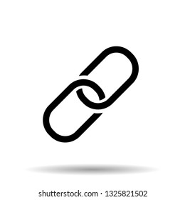 Link Icon Flat Style Isolated On Stock Vector (Royalty Free) 1325821502 ...