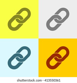 Links Icons Symbols Set Stock Vector (Royalty Free) 361842503