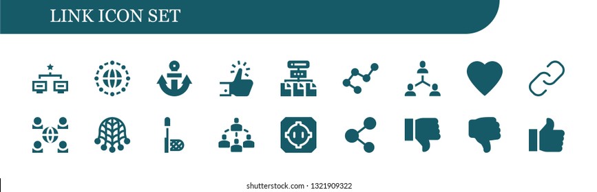 Link Icon Set 18 Filled Link Stock Vector (Royalty Free) 1321909322 ...