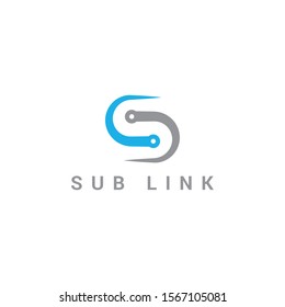 Link S Letter Connect Logo Design Stock Vector (Royalty Free ...