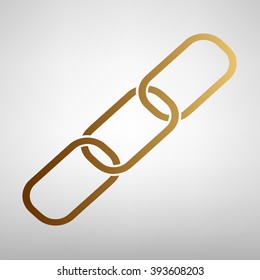 Link Sign Flat Style Icon Stock Vector (Royalty Free) 393608203 ...