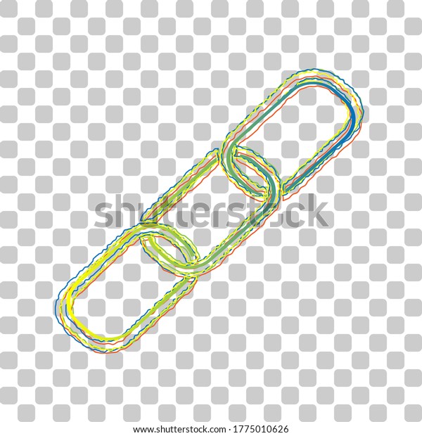 Link Sign Illustration Blue Green Gradient Stock Vector (Royalty Free ...