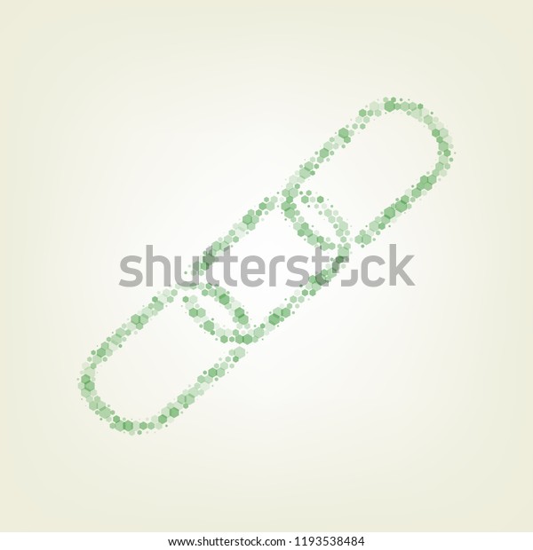 Link Sign Illustration Vector Green Hexagon Stock Vector (Royalty Free ...
