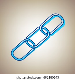 Link Sign Illustration Vector Sky Blue Stock Vector (Royalty Free ...