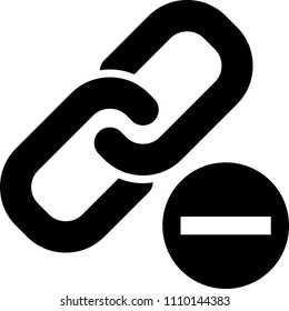 Link Unavailable Icon Website Unavailable Suitable Stock Vector ...
