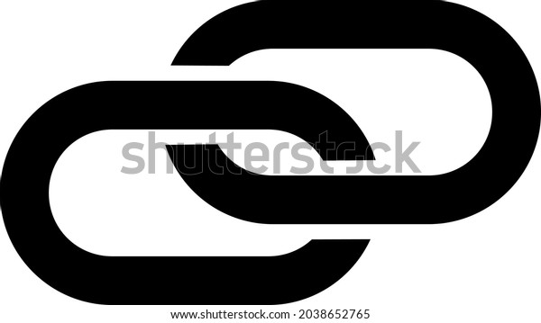 Linkage Icon Flat Style Isolated Vector Stock Vector (Royalty Free ...