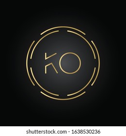 Linked Letter Ko Logo Design Vector: เวกเตอร์สต็อก (ปลอดค่าลิขสิทธิ์ ...