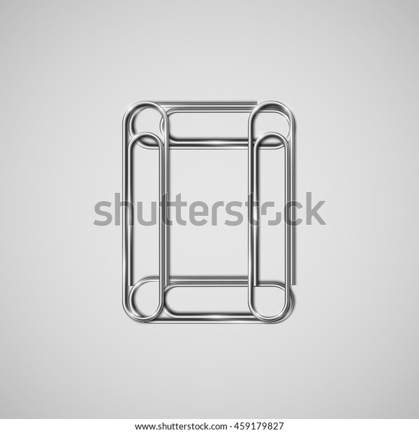 Linked Paperclips Forming Letter O Vector Stock Vector (Royalty Free ...