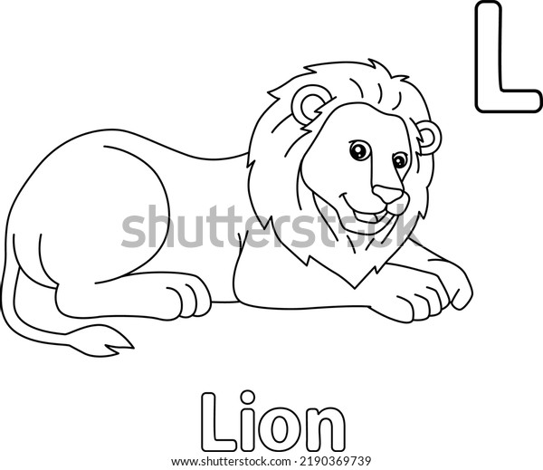 Lion Alphabet Abc Coloring Page L: เวกเตอร์สต็อก (ปลอดค่าลิขสิทธิ์ ...