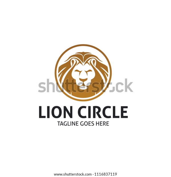 Lion Circle Logo Stock Vector (Royalty Free) 1116837119 | Shutterstock