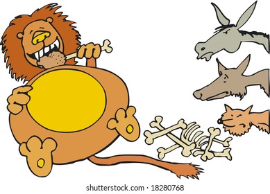 751 Lion eating Stock Illustrations, Images & Vectors | Shutterstock