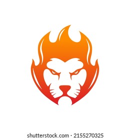 Lion Fire Logo Vector Inspiration Stock Vector (Royalty Free ...