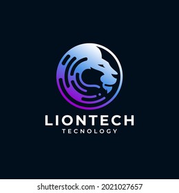 Lion Head Technology Logo Premium Vector Stock Vector (Royalty Free) 2021027657 | Shutterstock