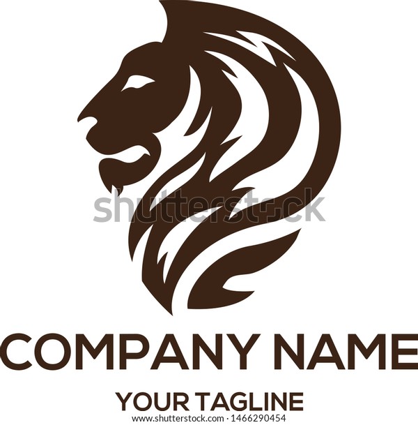 Lion Icon Label Logo Vector Designs Stock Vector (Royalty Free ...