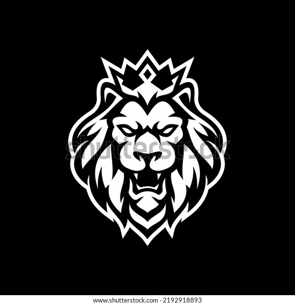 Diseño del logo del rey león.: vector de stock (libre de regalías ...