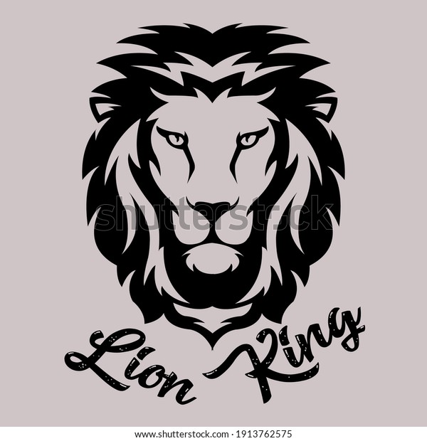 El arte del vector del rey del león fondo transparente