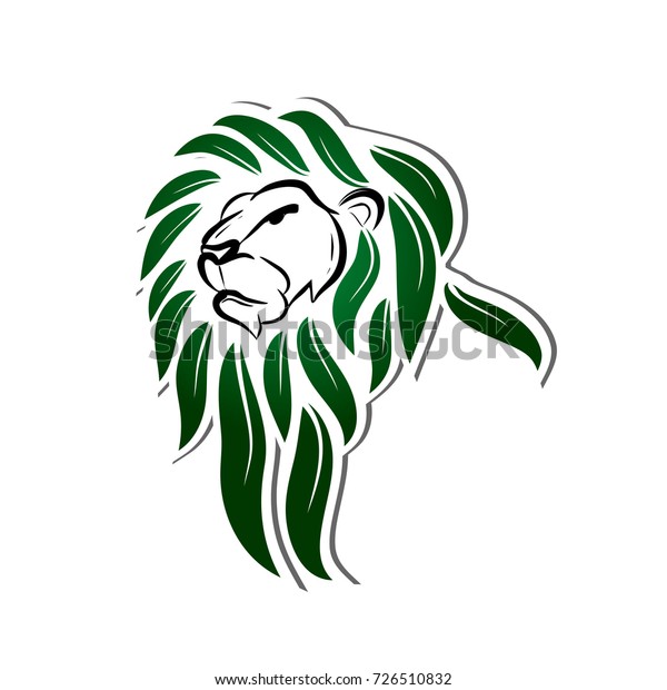 Lion Leaf Mane Stock Vector (Royalty Free) 726510832 | Shutterstock