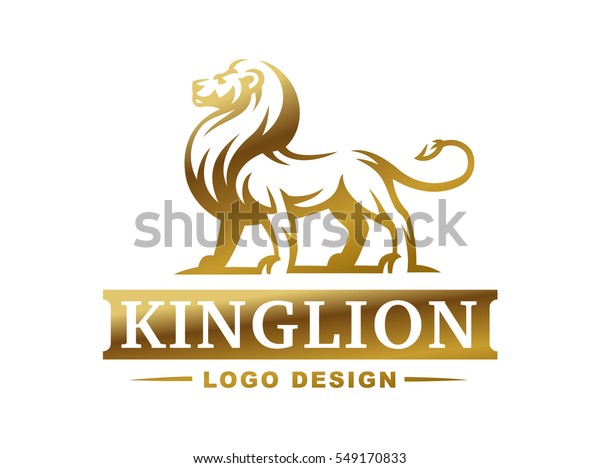 Lion Logo Vector Illustration Emblem Design Stock Vector (Royalty Free ...
