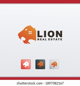 Lion Real Estate Logo Vector Stock Vector (Royalty Free) 1897382167 ...
