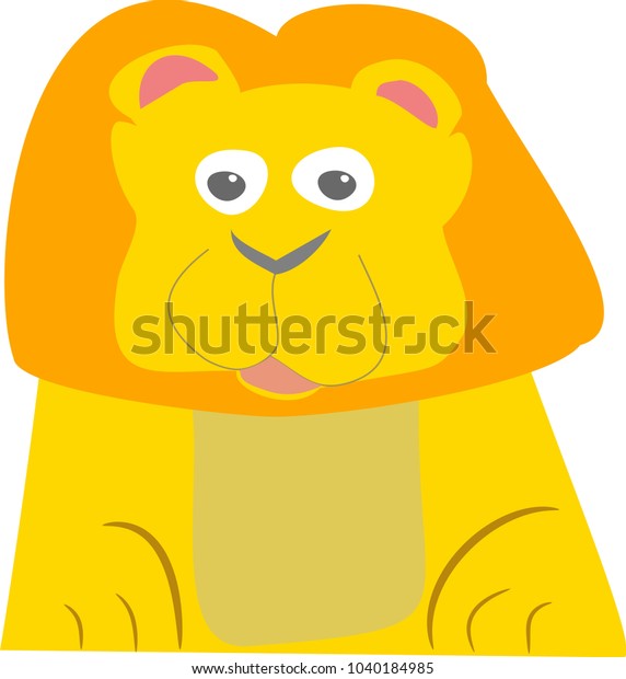 Lion Statue Vector Illustration Stock Vector (Royalty Free) 1040184985 ...