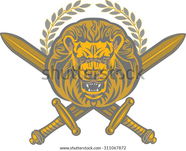 Lion Sword Stock Vector (Royalty Free) 311067872 | Shutterstock