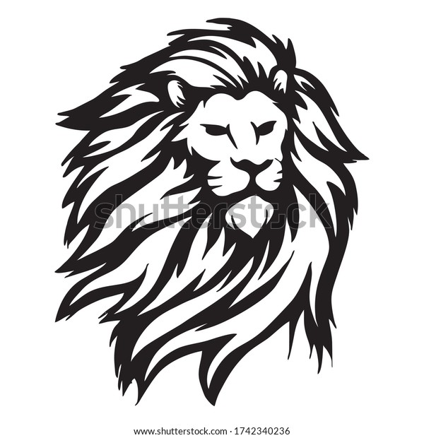Lion Tattoo Vector Design Illustration Isolate Stock Vector (Royalty ...