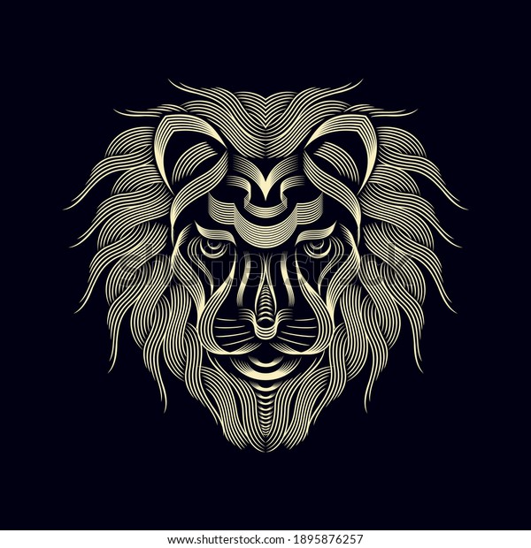 Lioness Line Art Logo Template Vector Stock Vector (Royalty Free ...