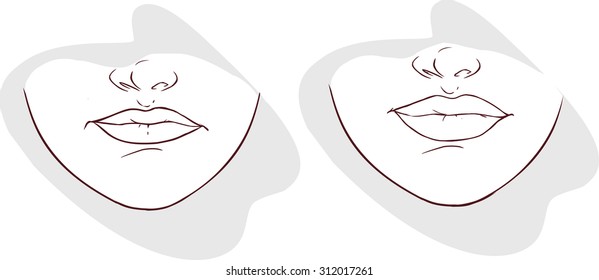 Lip Filler Stock Vector (Royalty Free) 312017261 | Shutterstock