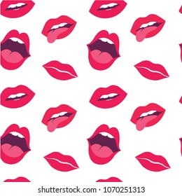 Lip Pattern Lips Mouth Vector Illustration Stock Vector (Royalty Free) 1070251313 | Shutterstock