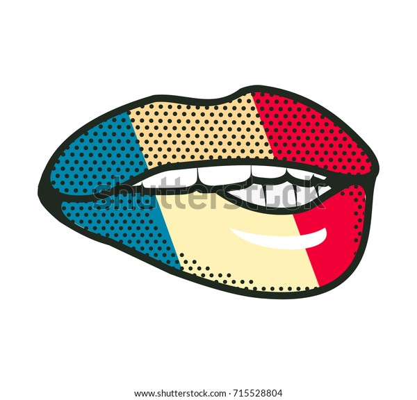 Lips France Flag Stock Vector (Royalty Free) 715528804 | Shutterstock