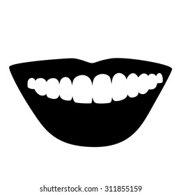 Lips Ink Drawing Smile Stock Vector (Royalty Free) 311855159 | Shutterstock