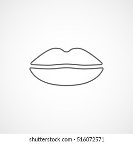 Plump Lips Icon Vector Logotype Stock Vector (Royalty Free) 1901797840