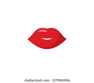 Isolated Lips Vector Icon Emoji Emoticon: เวกเตอร์สต็อก (ปลอดค่า ...