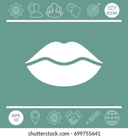 Lips Symbol Icon Stock Vector (Royalty Free) 699755641 | Shutterstock