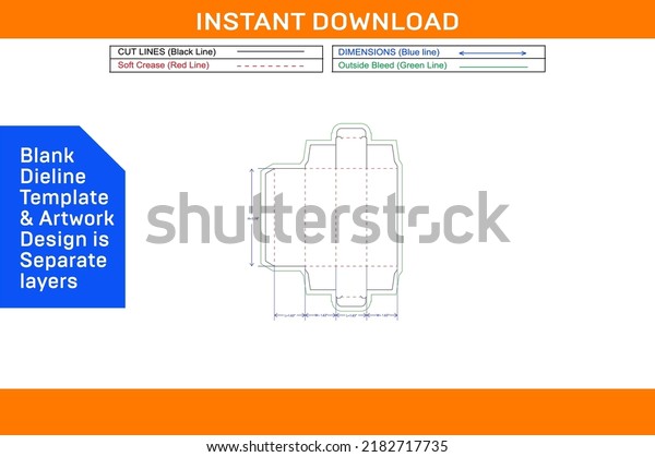 Lipstick Box Packaging Design Template 3d Stock Vector (Royalty Free ...