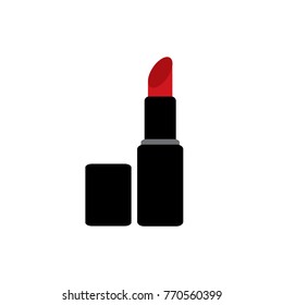 Illustration Depicting Red Lipstick On White Stock Vector (Royalty Free ...
